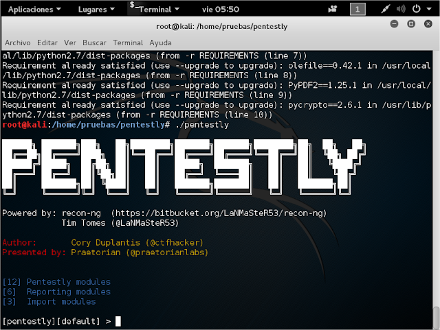 Pentestly: un framework que combina Python y Powershell para facilitar ... Pentestly: un framework que combina Python y Powershell para facilitar ...