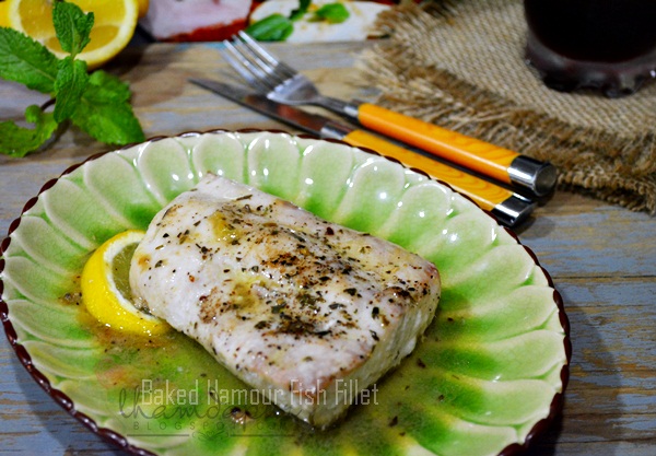Ilham Dapur: Baked Hamour Fish Fillet