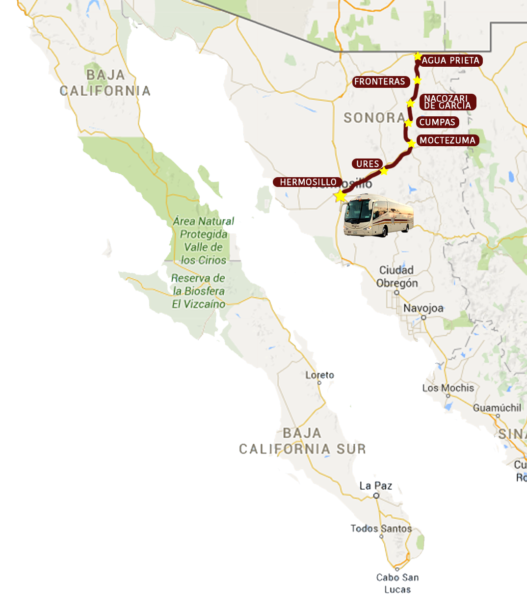 Como llegar a Nacozari de Garcia, Sonora