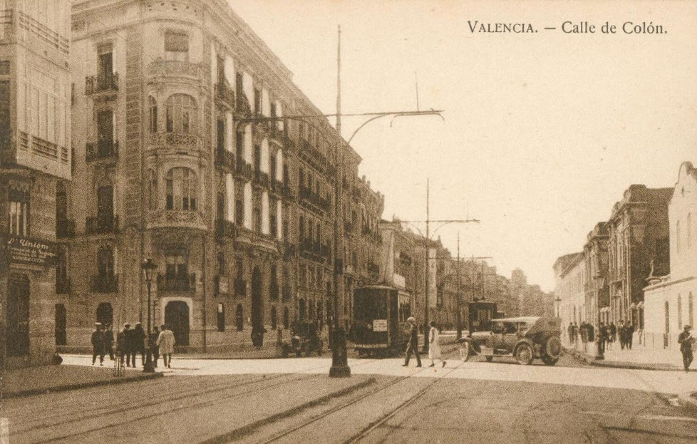 POSTALES DE VALENCIA: CALLE DE COLÓN