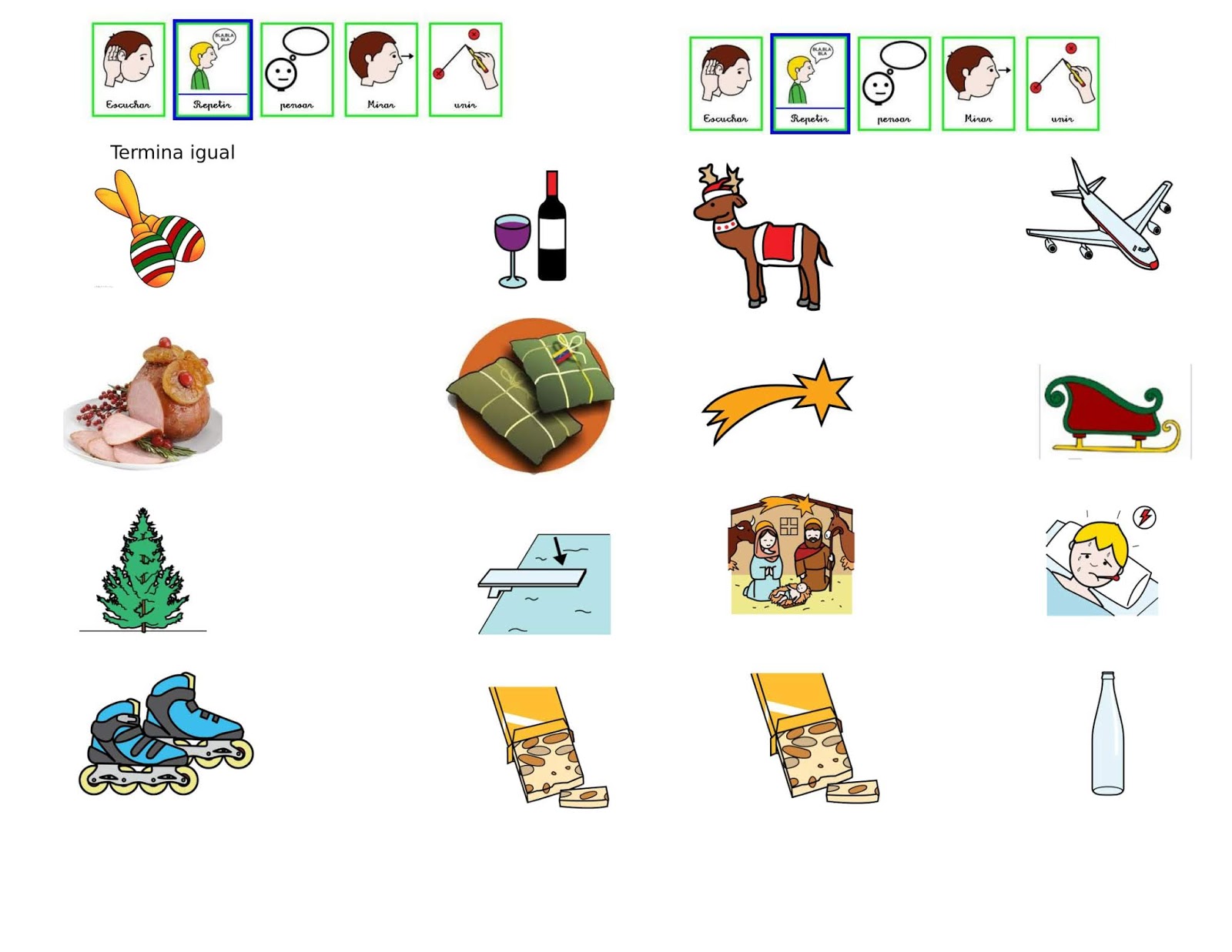 LECTURA Y FONOLOGÍA: ACTIVIDADES DE CONCIENCIA FONOLOGICA DE NAVIDAD