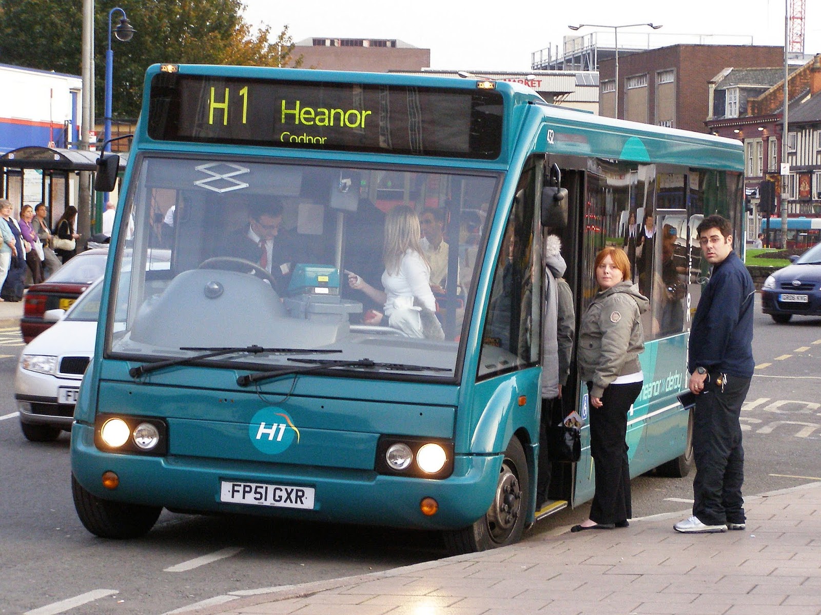 The traveler's drawer: DERBY, England. Trentbarton bus, line H1 (2006)
