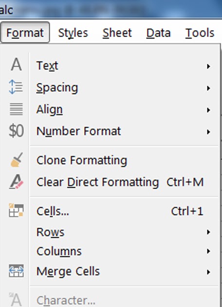 How To Use Libreoffice Calc Format Menu All Option In Hindi Libreoffice Calc Complete Hindi