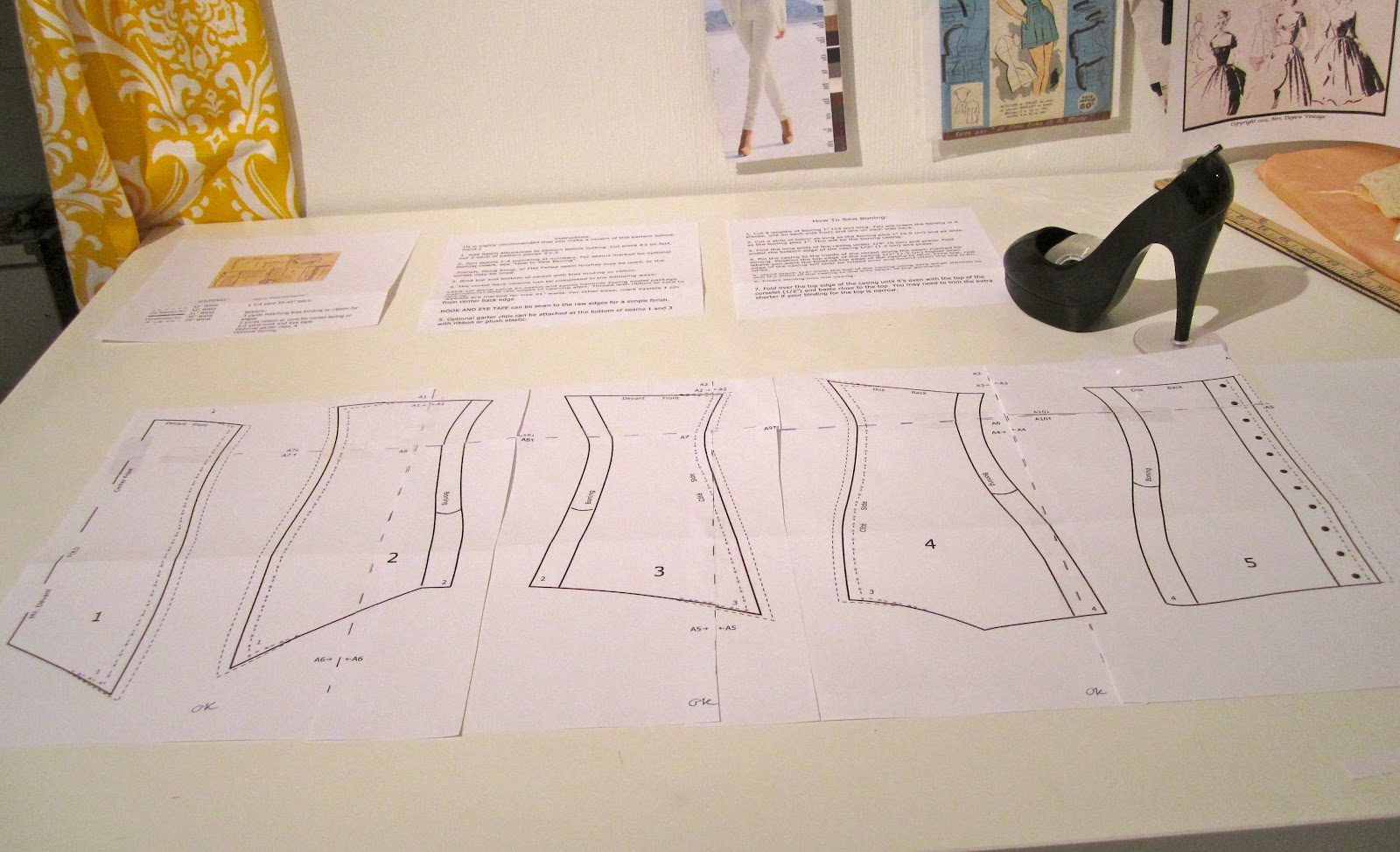 A Few Threads Loose: Ooh la la Pin Up Sew-Along... Printing Your ...