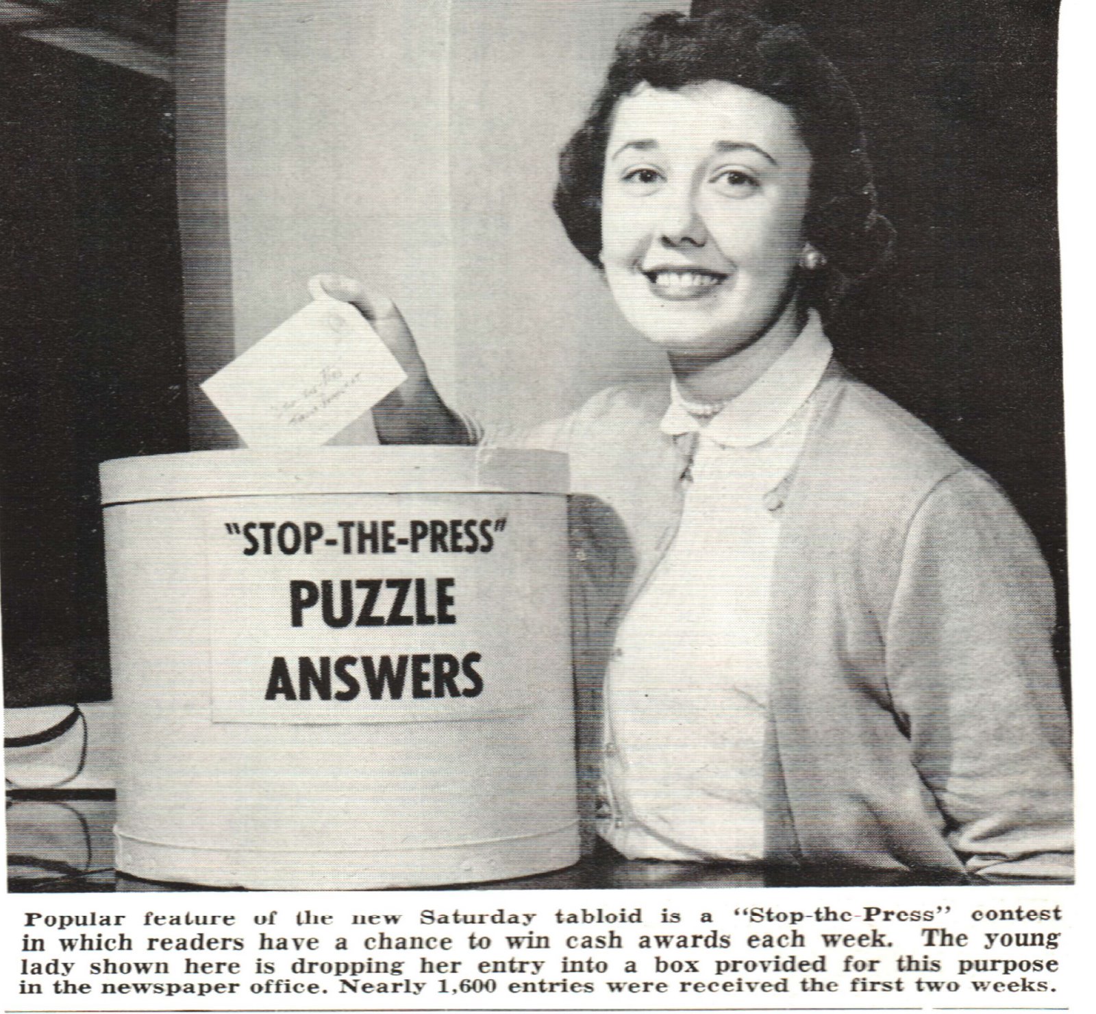 Vintage Johnstown: Stop the Press - 1950's