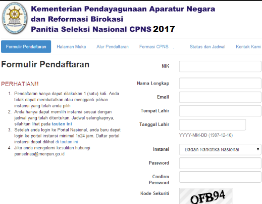 Tata Cara Daftar Cpns Online 2017 di sscn bkn go id (Lengkap Panduan Bergambar) - Beragam Informasi