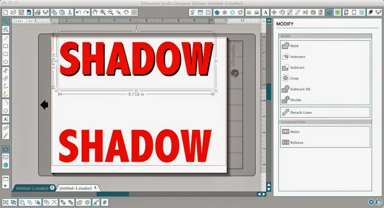 Silhouette Studio Shadow Tutorial (No Designer Edition Needed ...