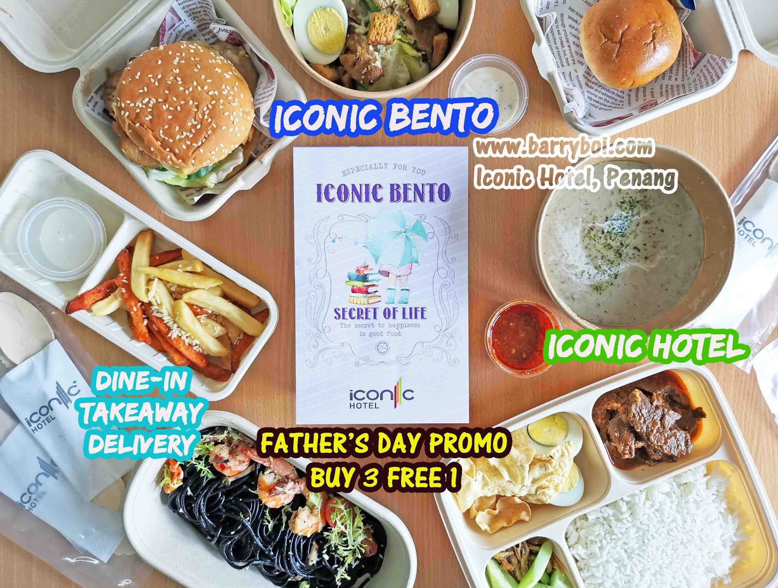 Enjoy Delicious Iconic Bento by Iconic Hotel, Penang.