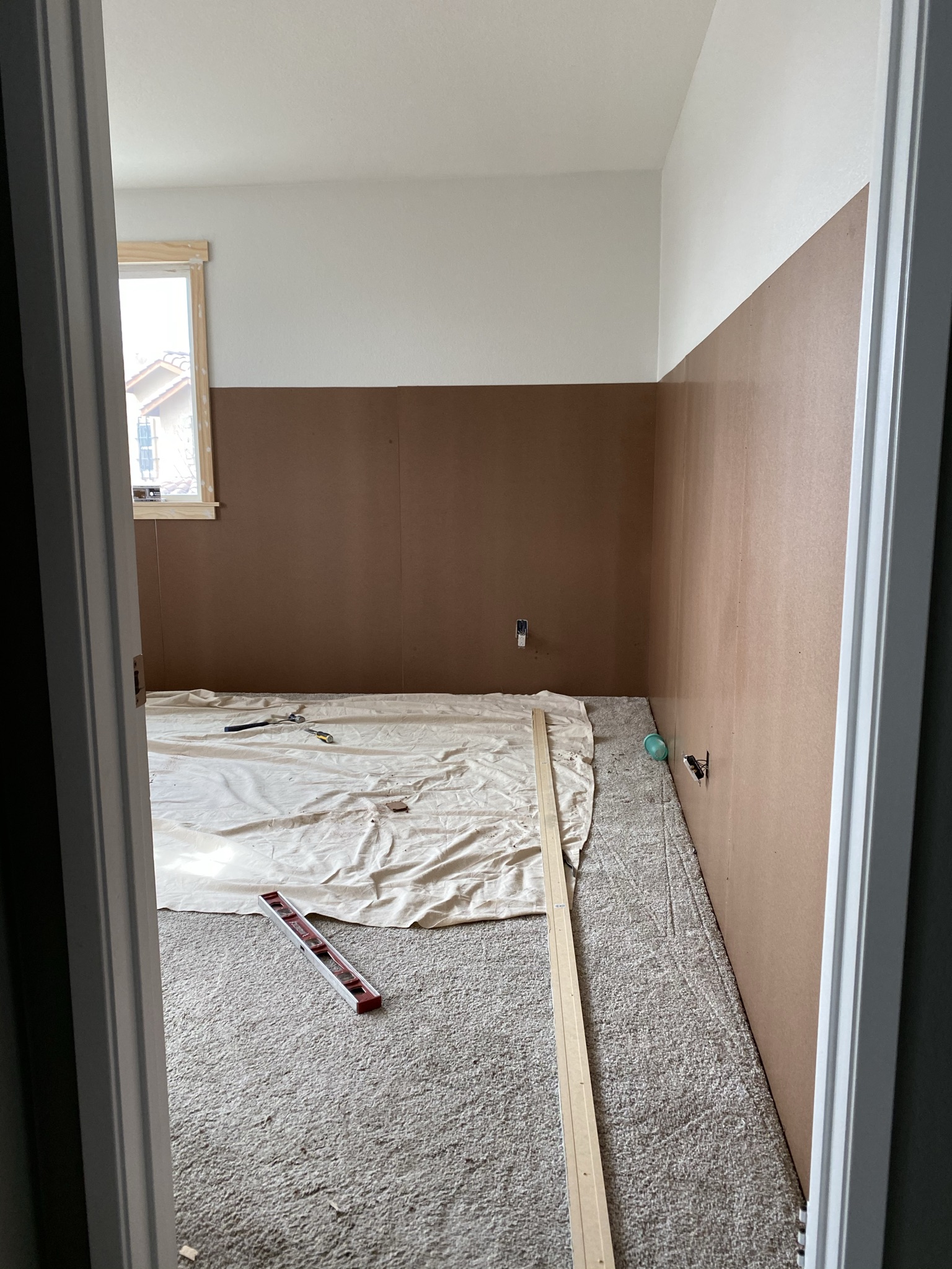 Toddler Room Makeover: Board & Batten ("Woodland Lichen" by Sherwin ...