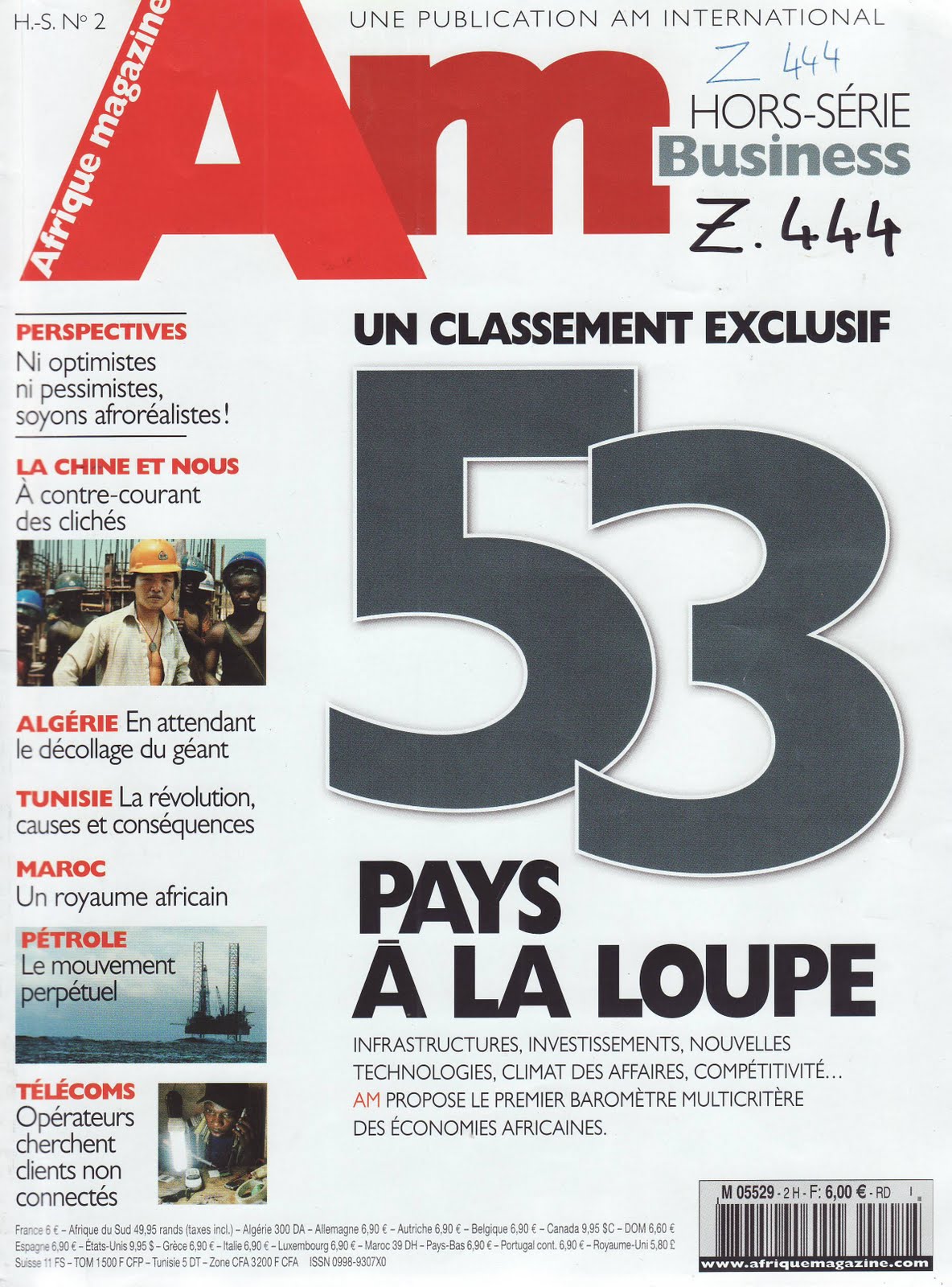 Alika mirenireny alias "dadabe": Afrique Magazine - classement , 53 ...