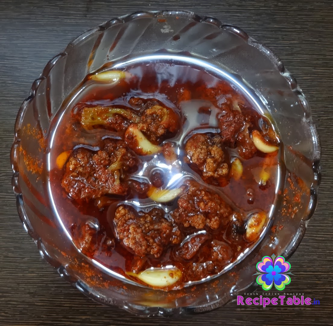 Cauliflower Pickle | Recipe Table