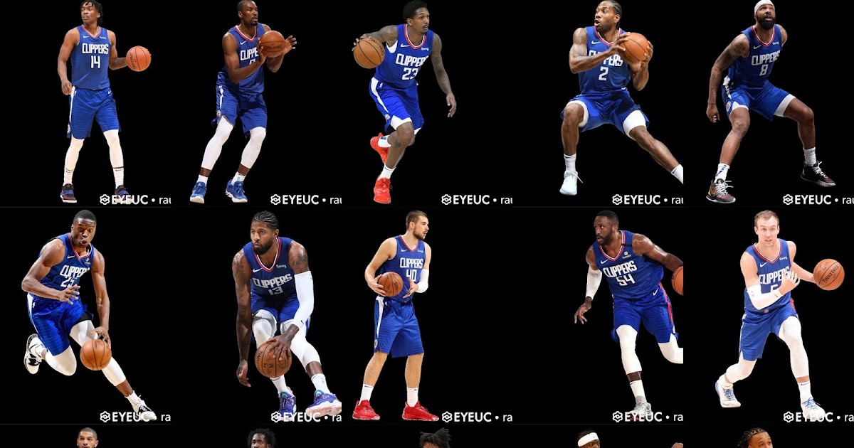 Los Angeles Clippers Updated Full Body Portraits V3.6 by raul77
