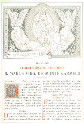New Liturgical Movement: A Comparison of the Roman and Carmelite Rites