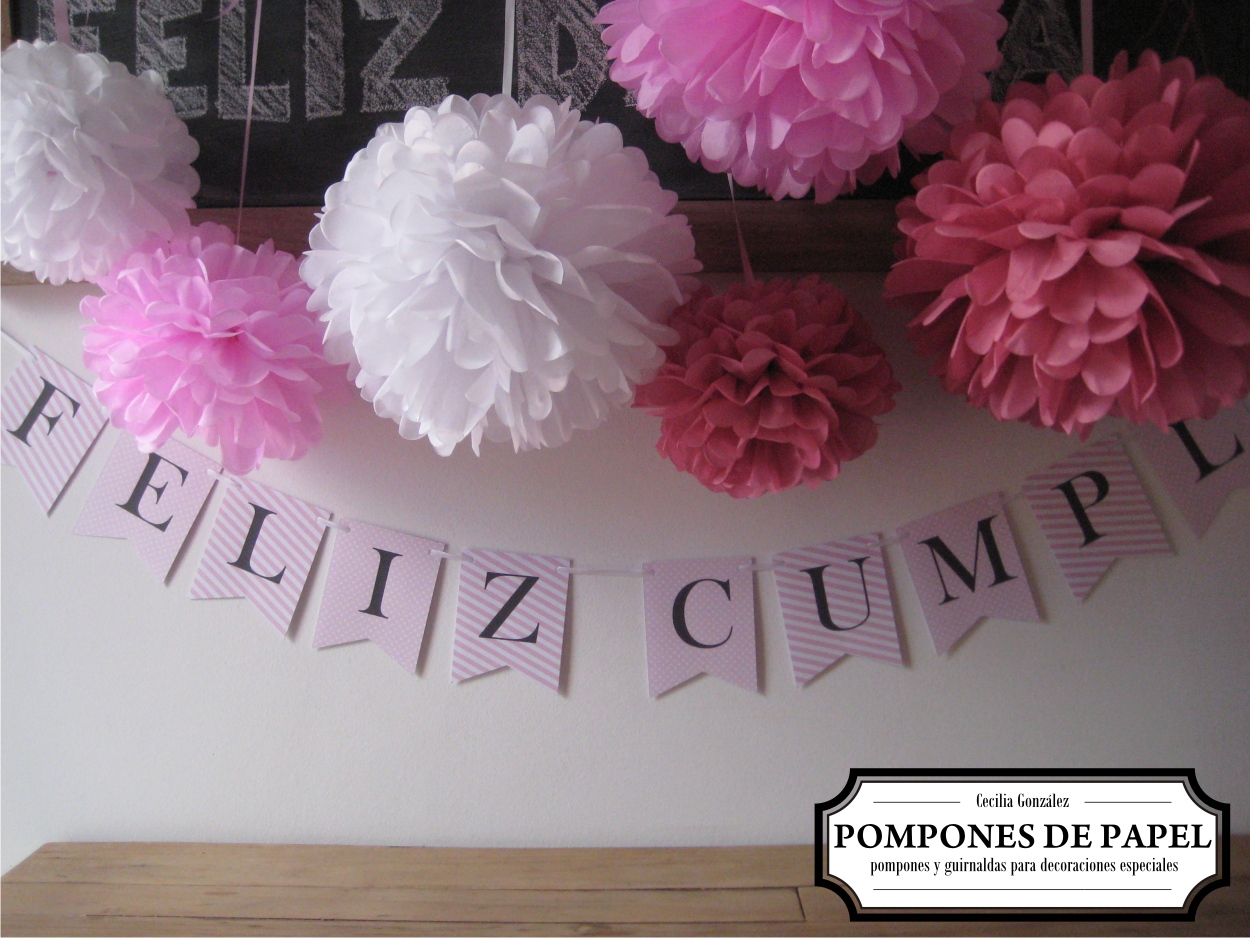 Pompones de Papel: :: Pompones & Guirnaldas
