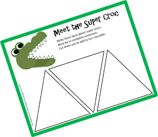 Meet the Super Croc Fact Lesson Freebie | Little Priorities