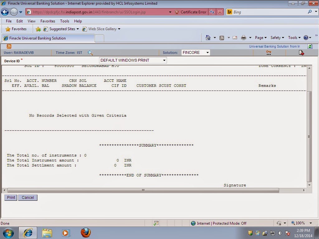 Step by step Inward Clearing procedure in DOP Finacle - POFINACLEGUIDE