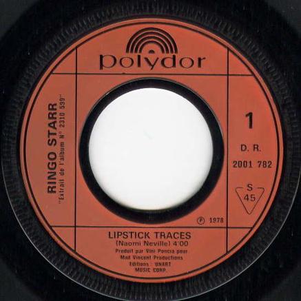 LA DISCOGRAPHIE FRANCAISE DES BEATLES EN SOLO 45 Tours: 1978 - RINGO ...