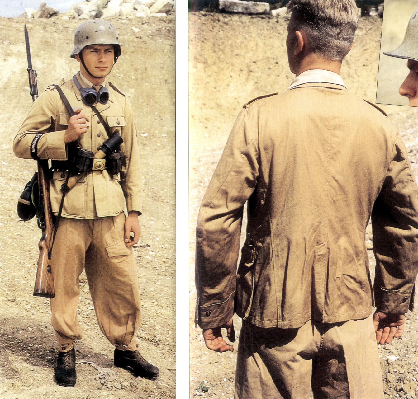 NAZI JERMAN: Album Foto Seragam Afrikakorps dan Seragam Tropis Wehrmacht