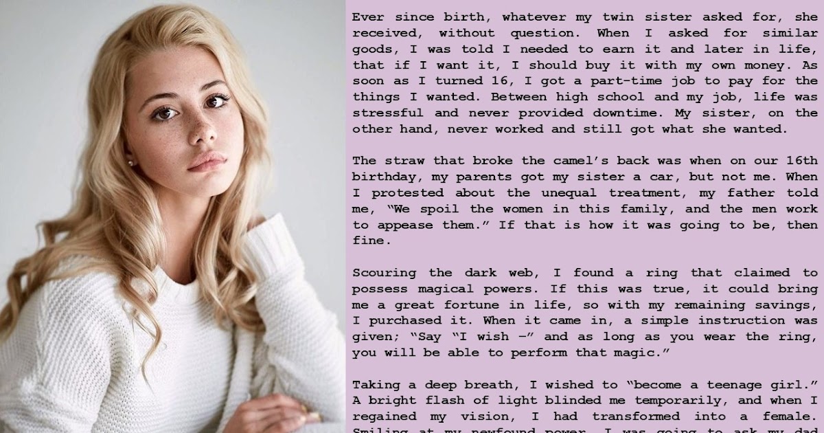 Robin's TG Captions: We Spoil The Women In This Family