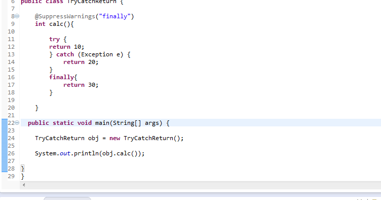Return Statement In Finally Block In Java Instanceofjava 8214