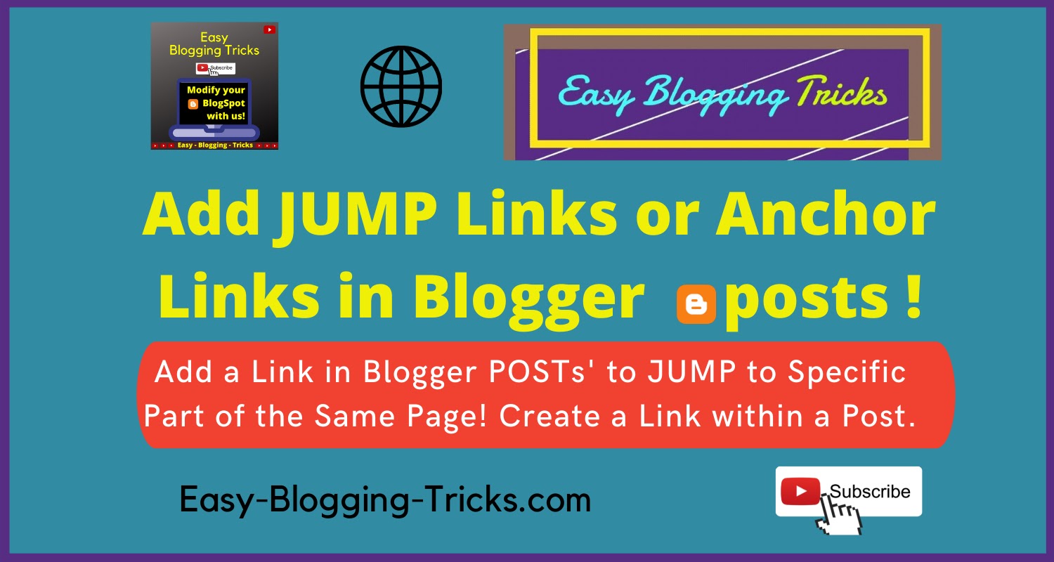 How To Add Create JUMP LINKs Or ANCHOR Links In Blogger Posts how-to-add-create-jump-links-or-anchor-links-in-blogger-posts