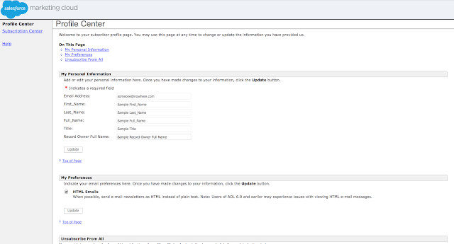 Salesforce Marketing Cloud: Custom Preference Center in Marketing Cloud