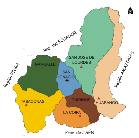 Distritos de la Provincia de San Ignacio (Cajamarca) ~ ASI ES CAJAMARCA