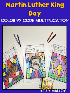 An Apple For The Teacher: Martin Luther King Jr. Day Color By Number
