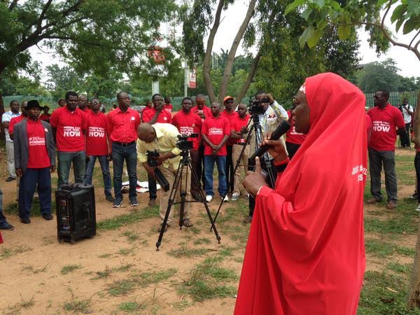 Photos: BBOG group march to presidency to see Buhari