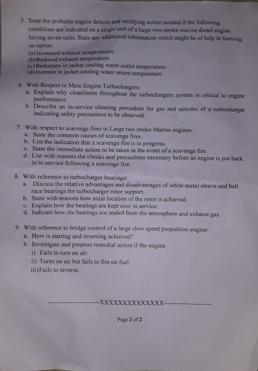 Motor 🚢- MEO Class 2 Papers