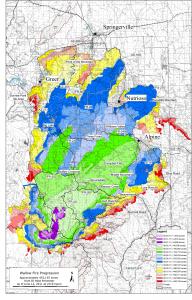 Arizona Hiking: WALLOW FIRE MAPS