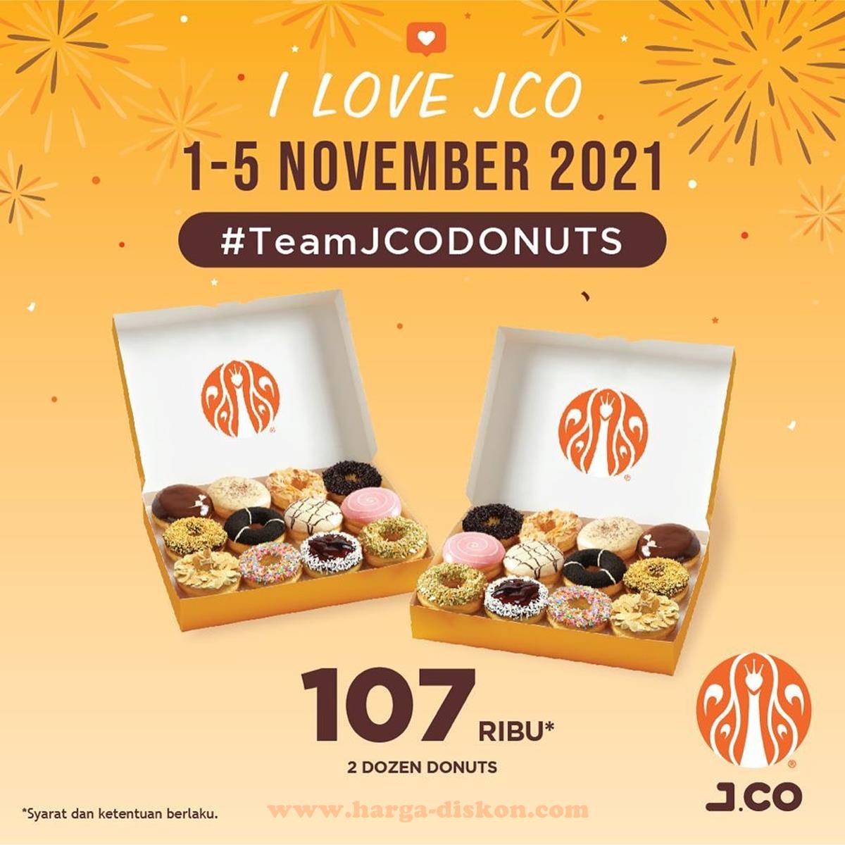 Harga Promo JCO Terbaru 2 Lusin Donut Rp107.000 Periode 1 - 5 November ...