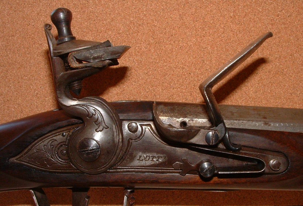 A Woodsrunner's Diary: Fitting A Gun Flint In The Lock.