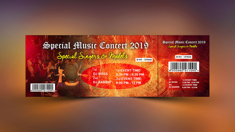 Music Event Ticket Design - Photoshop Tutorial Music Event Ticket Design - Photoshop Tutorial