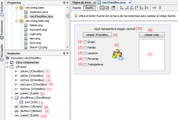 Cursos Y Tutoriales Prácticos De Programación En Java Uso Básico De Elementos Swing Con