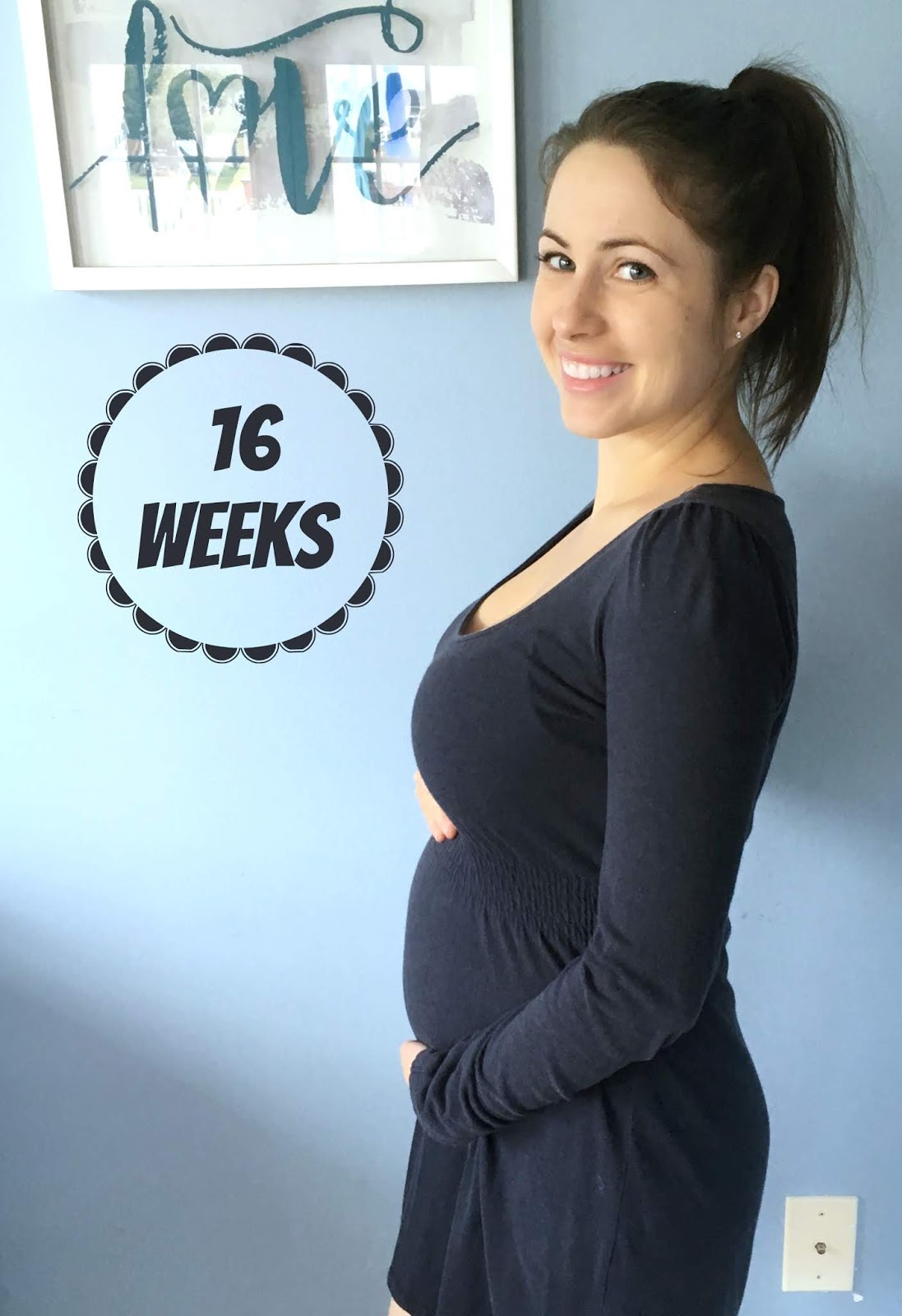 16 Weeks Pregnant Belly 1st Baby