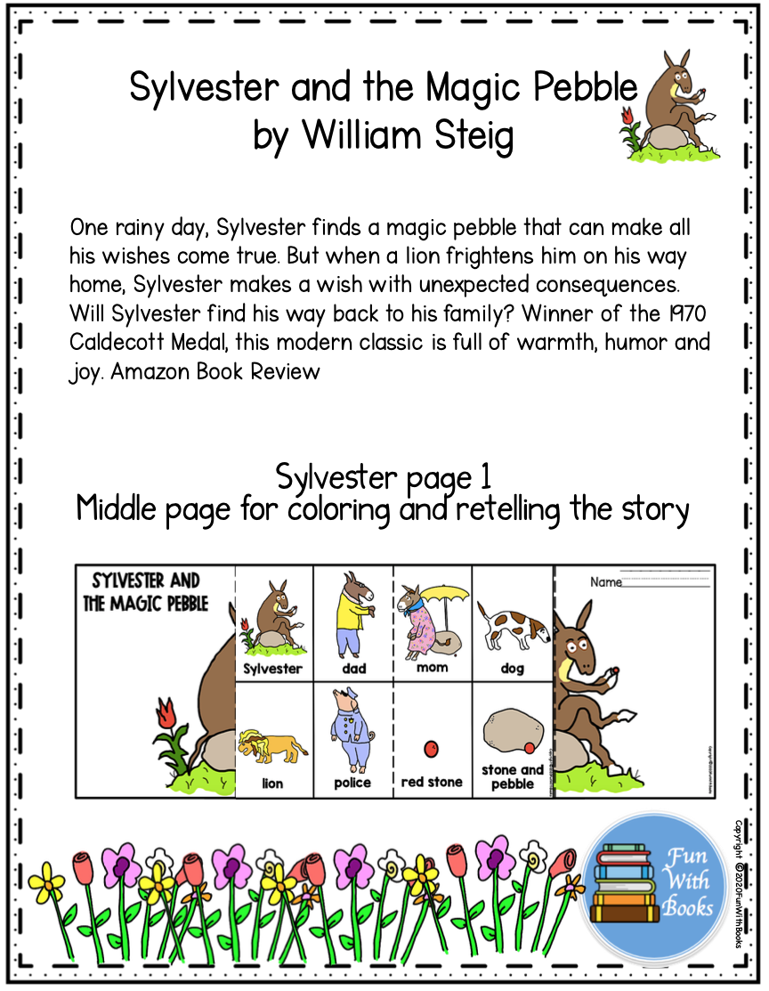SYLVESTER AND THE MAGIC PEBBLE BOOK CRAFT ~ Book Units by Lynn