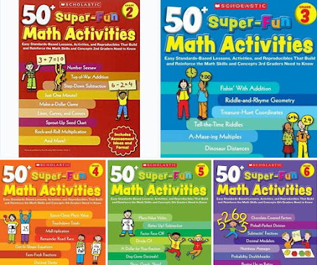 SANTOS IDIOMAS : 50+ Super-Fun Math Activities Grade 2 - 6