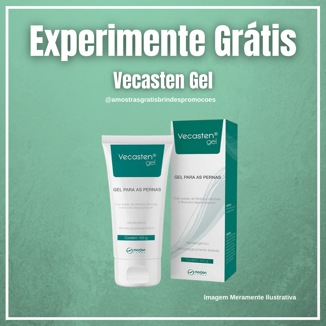 Amostras e Brindes Grátis: Experimente Grátis Vecasten Gel