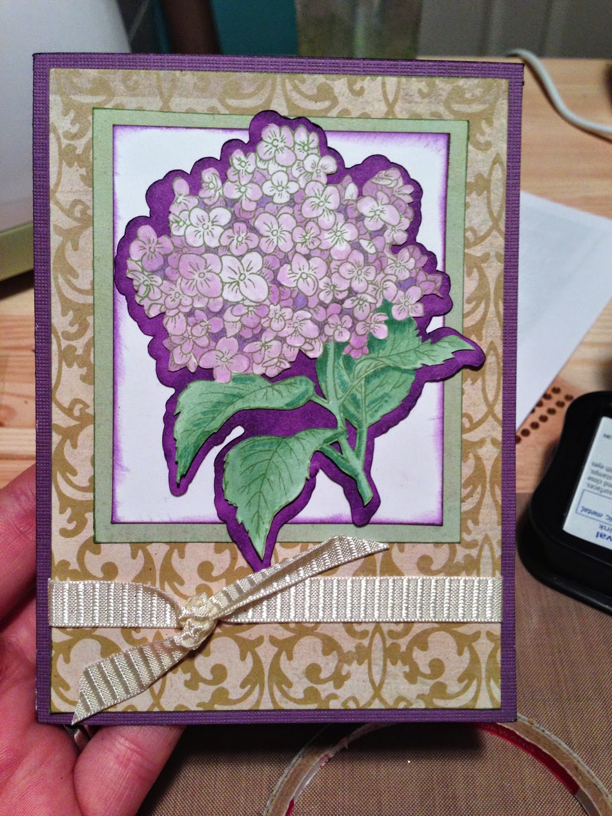Creator's Masterpiece: Purple Hydrangea Card