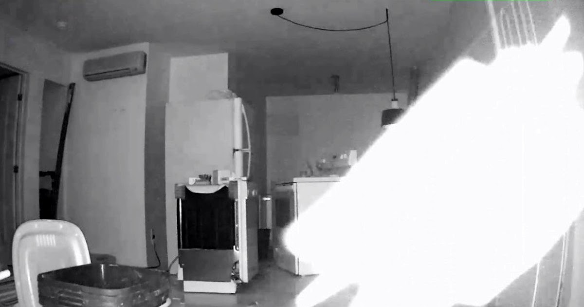 Light Being caught on security camera on night vision mode?