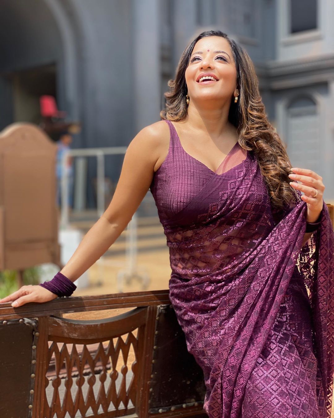 Monalisa Antara Biswas Sizzles In Violet Latest Photoshoot Ritzystar