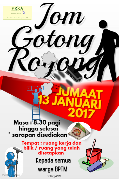 POSTER HEBAHAN GOTONG - ROYONG - SUDUT MAYA EKSA BPTM JANM