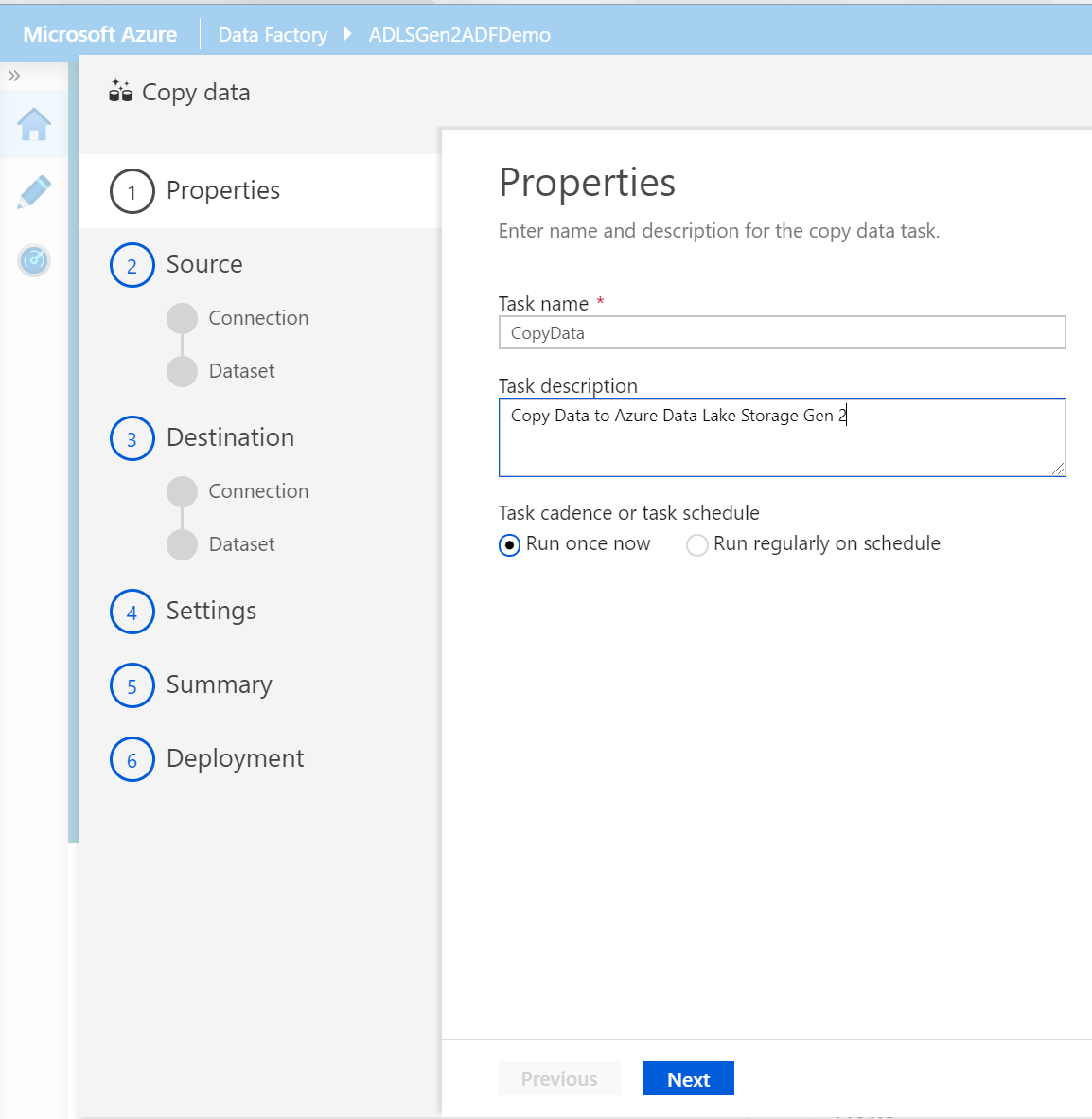 Azure Data Lake Gen 2 Integration With Datafactory Stack
