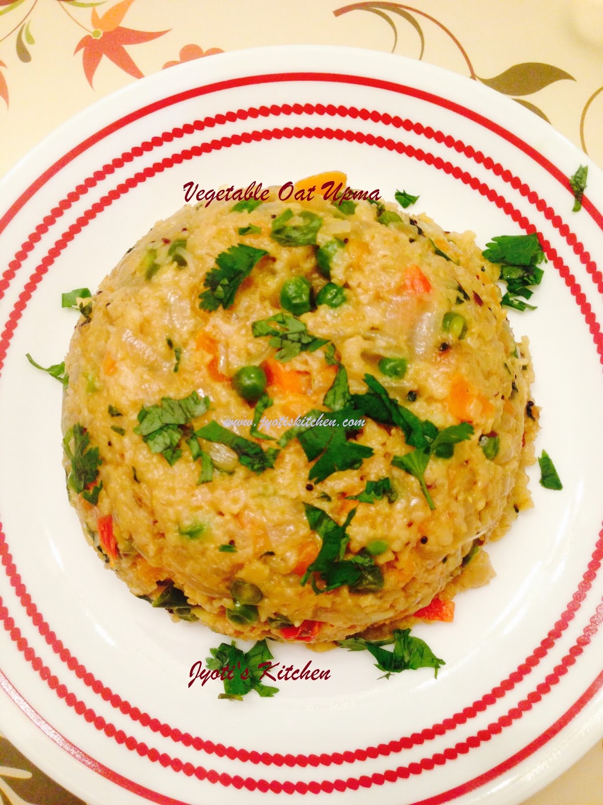 Vegetable Oat Upma | Jyoti's Kitchen - Simple & Easy Cooking
