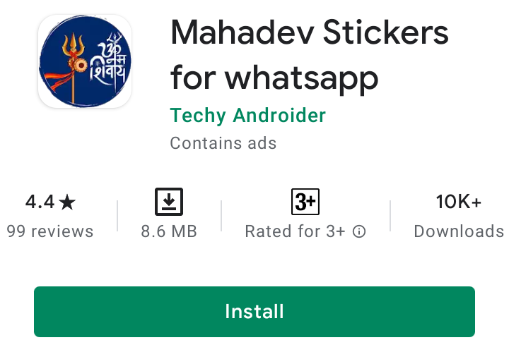 Mahadev Stickers for whatsapp | Share Lord Shiva WhatsApp Sticker For ...