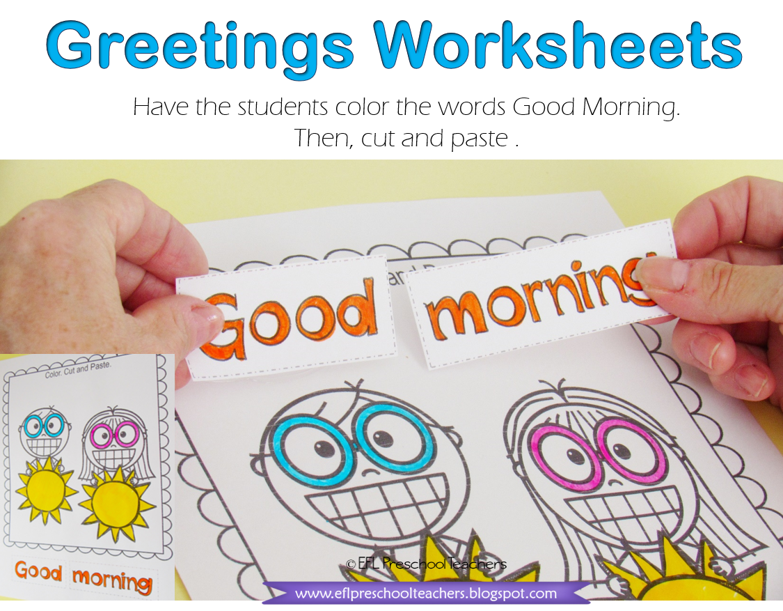 ESL/EFL Preschool Teachers: Greetings Theme for Kindergarten- Holistic ...