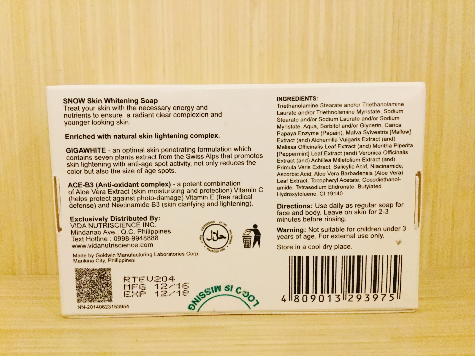 Snow Skin Whitening Soap