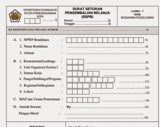 Format Pengembalian Dana SSPB - Bimbel Sekolah