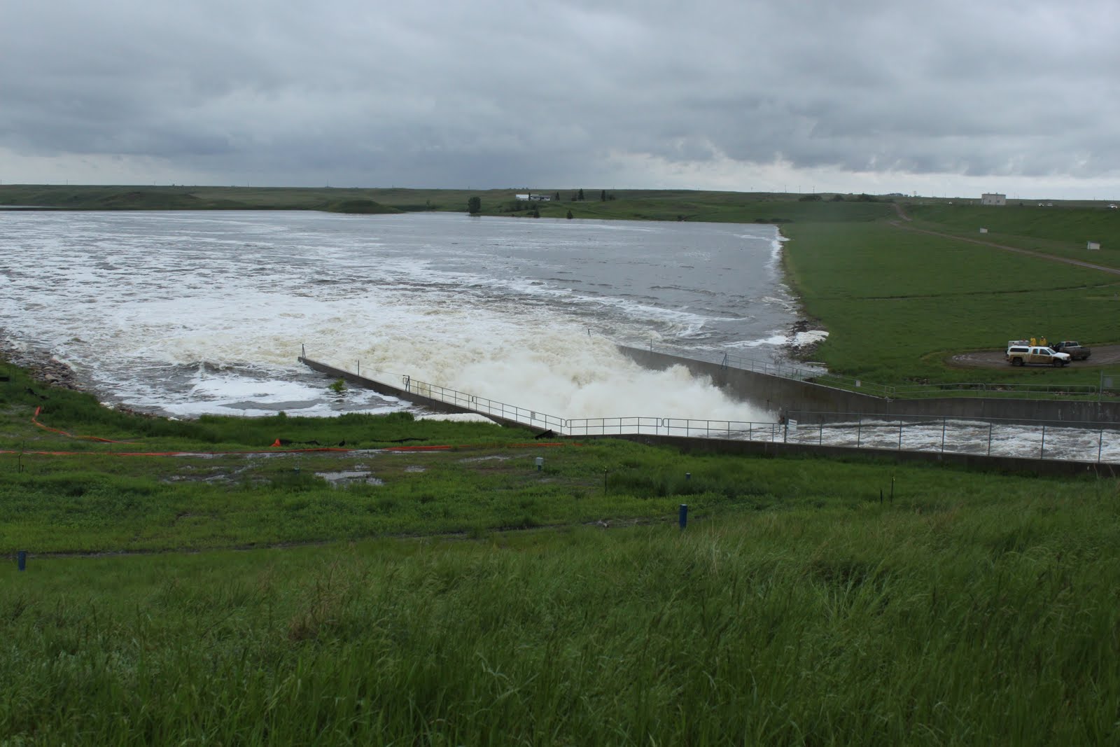 Still Life With Birder: Rafferty Dam Spillway - June 20